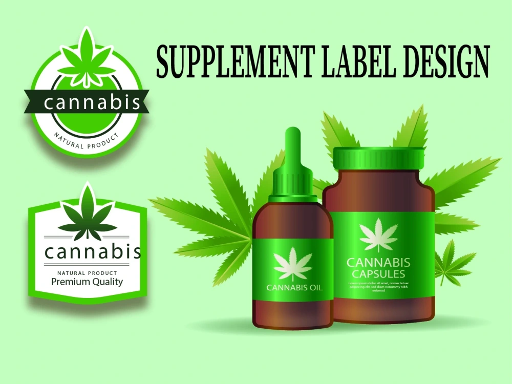 Label design, cbd label, hemp label, packaging design | Upwork