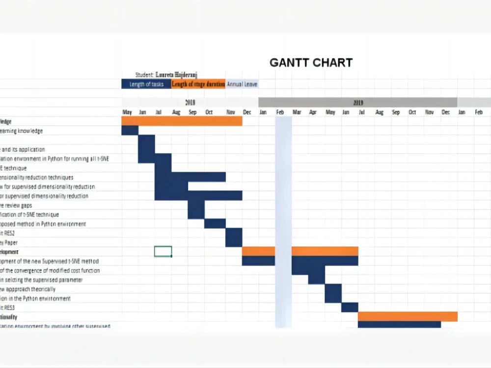 Professional gantt chart schedule and plan in excel | Upwork