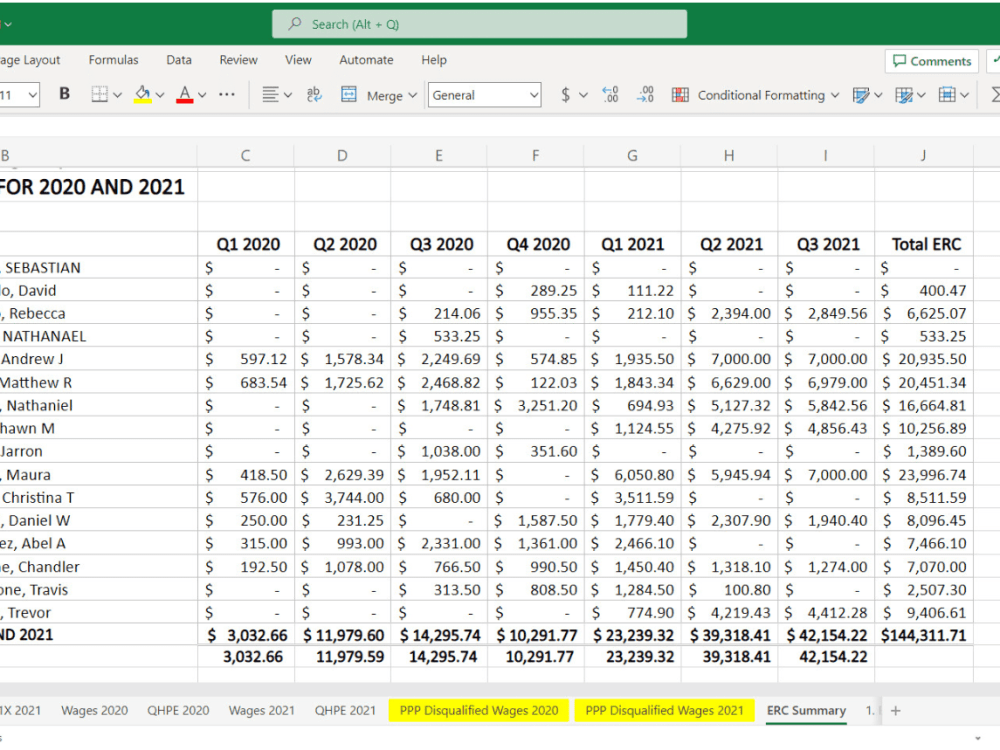 Employee Retention Tax Credit Ertc Erc Calculation And 941 941x