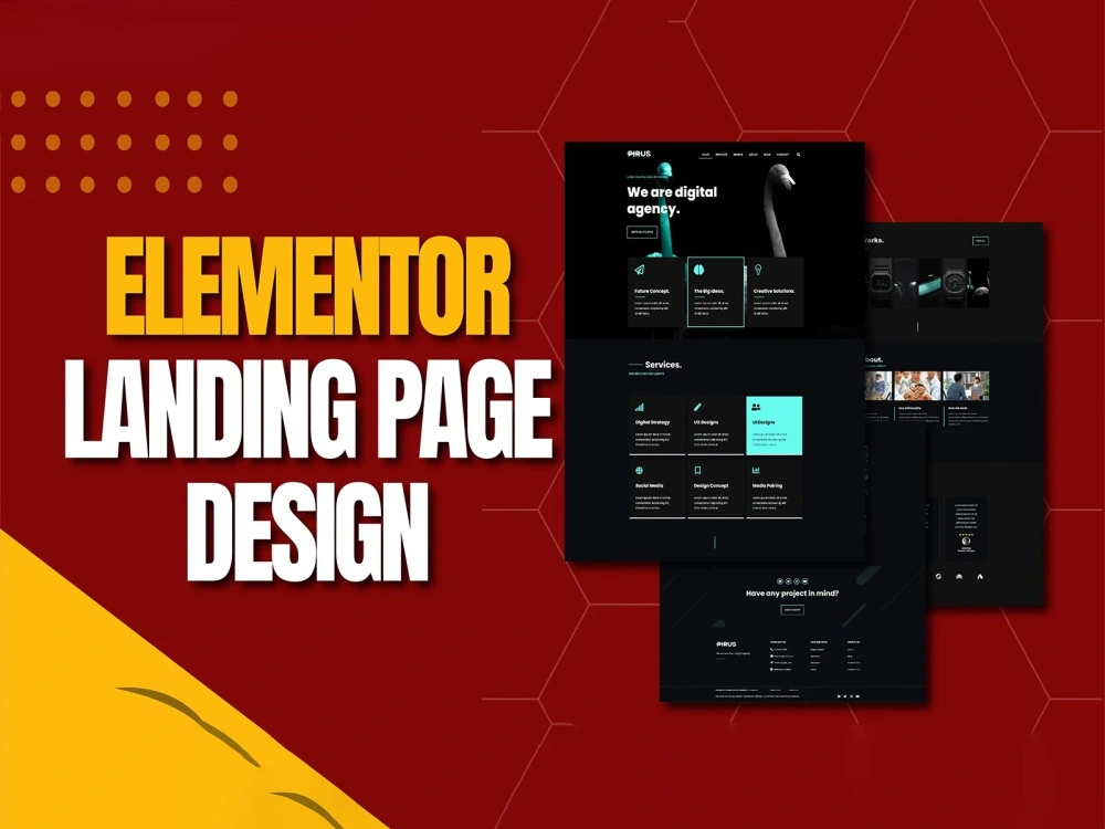 A Responsive WordPress Landing Page Using Elementor | Upwork