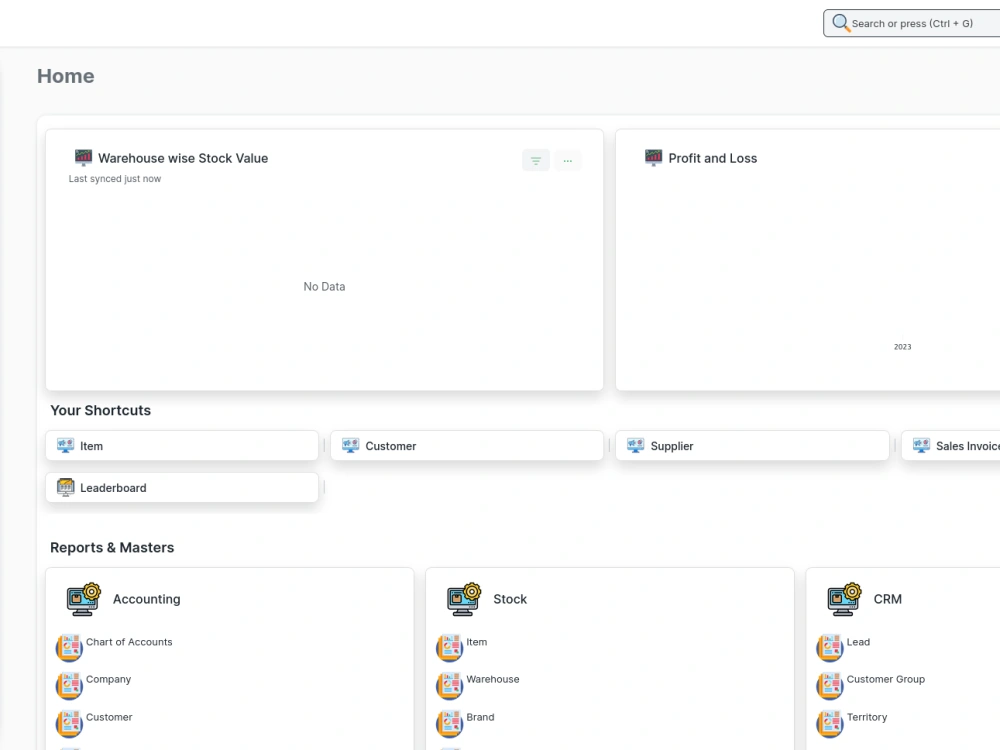 ERP / CRM System . | Upwork