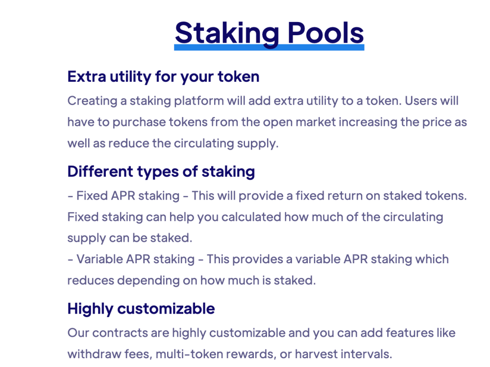 A Staking Pool Smart Contract designed for your needs with test cases ...