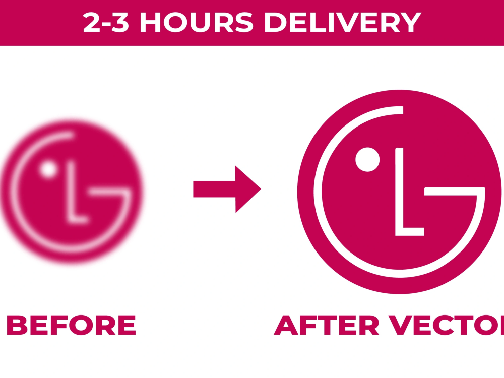 Your low-quality logo, image converted in vector file | Upwork