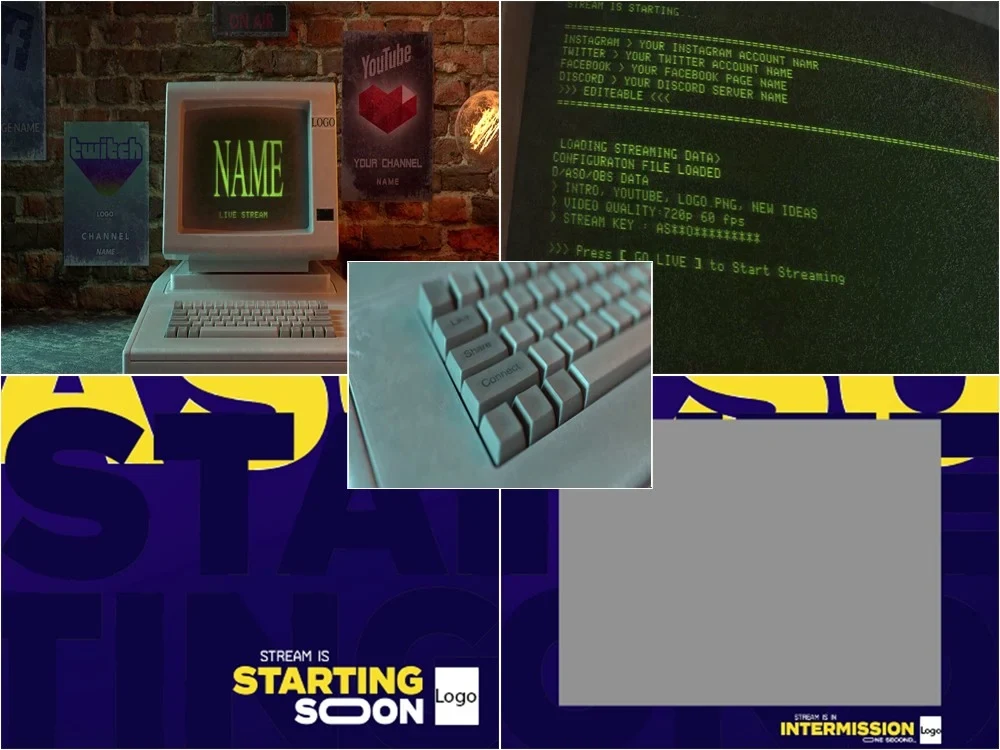 Animated 3D YouTube - Twitch Live Streaming Package - Overlay | Upwork
