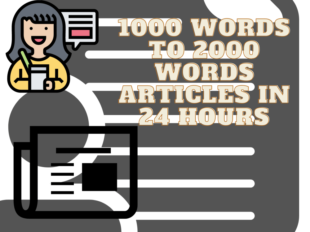 1000 to 2000 words articles , blogs , emails with in 24 hours | Upwork