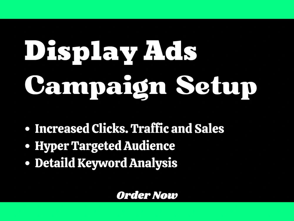 A professionally set up, and managed google display banner ads campaign ...
