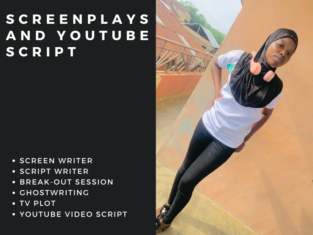 A scriptwriter tv pilot screen writer screenplay short film youtube script | Upwork