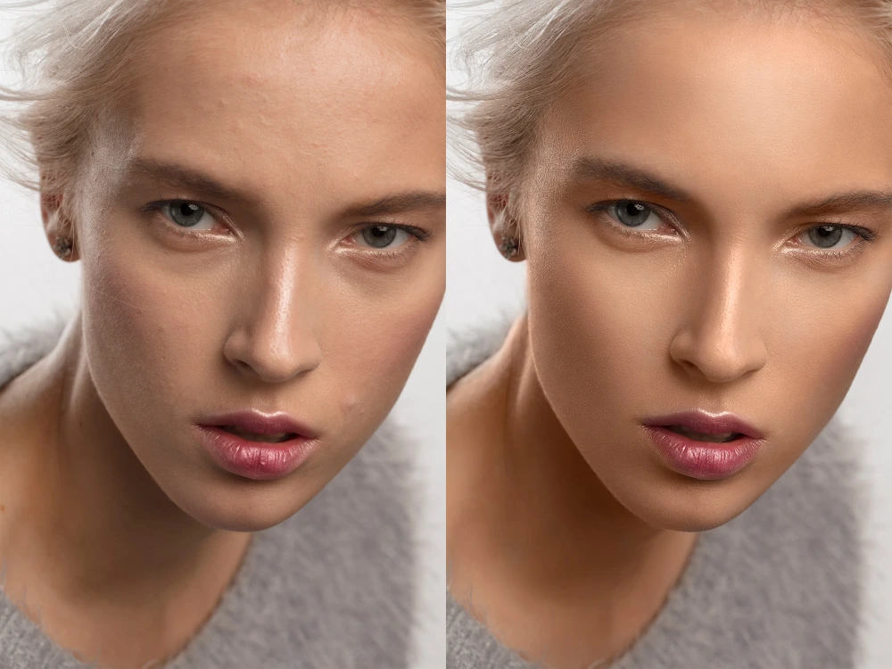 High-end skin retouching with a natural look. | Upwork