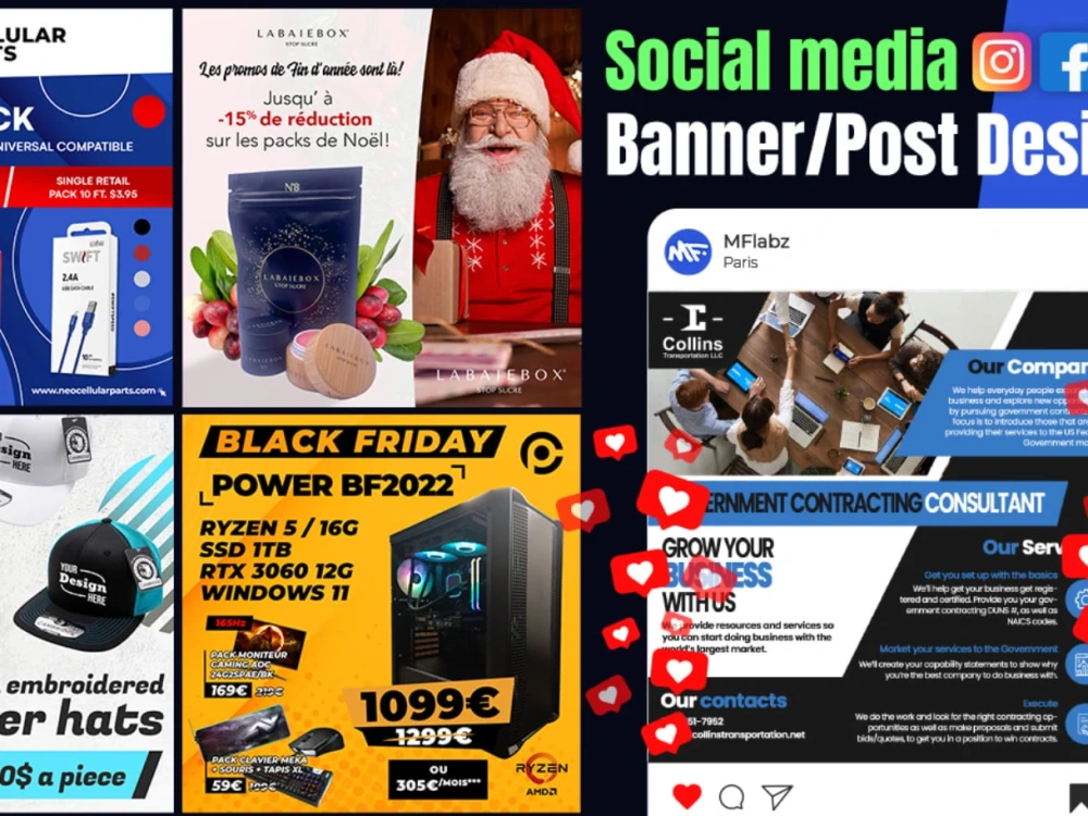 Web banner design, banner ads, headers and website sliders | Upwork