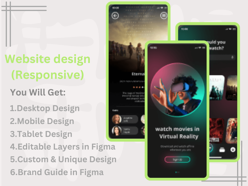 Responsive website design for desktop, mobile, and tablet in Figma | Upwork