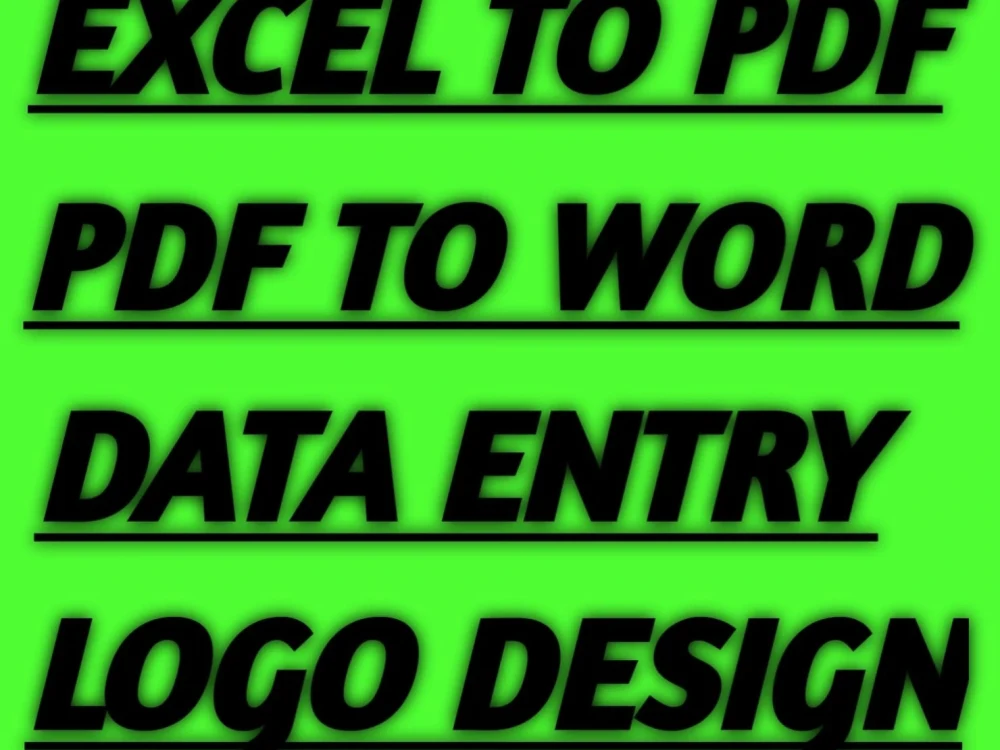 A data entry & 3D logo Design | Upwork