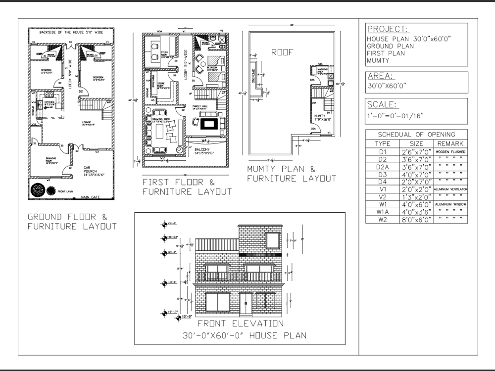 Architectural 2D Drawings, Elevation and Sections | Upwork