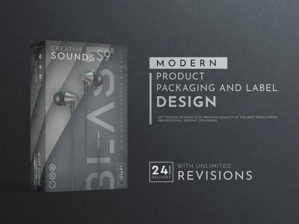 A stylish and modern product package and label design | Upwork