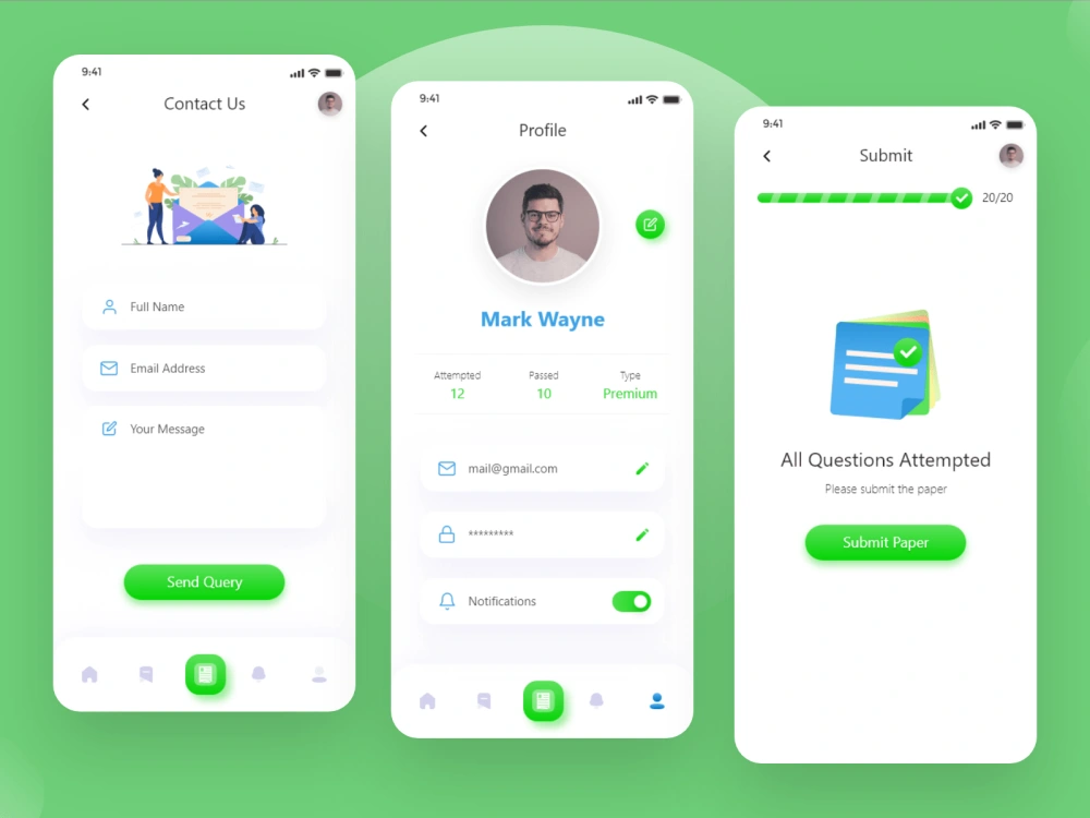 Custom light themed mobile, desktop app or website UI | Upwork