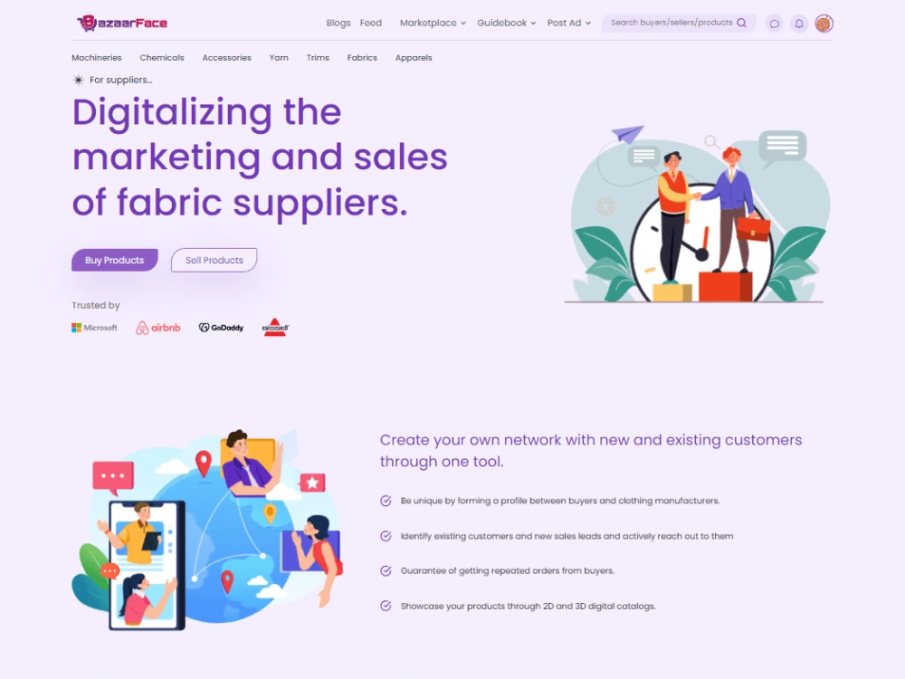 Web application landing page in react or next js | Upwork