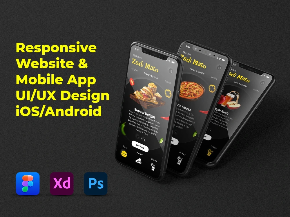 A full functional UI UX Figma or XD design for mobile app and website app | Upwork
