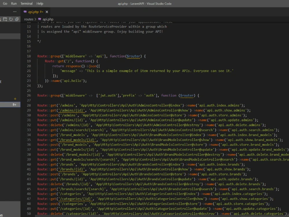 A ready to use Laravel REST API from MySQL database | Upwork