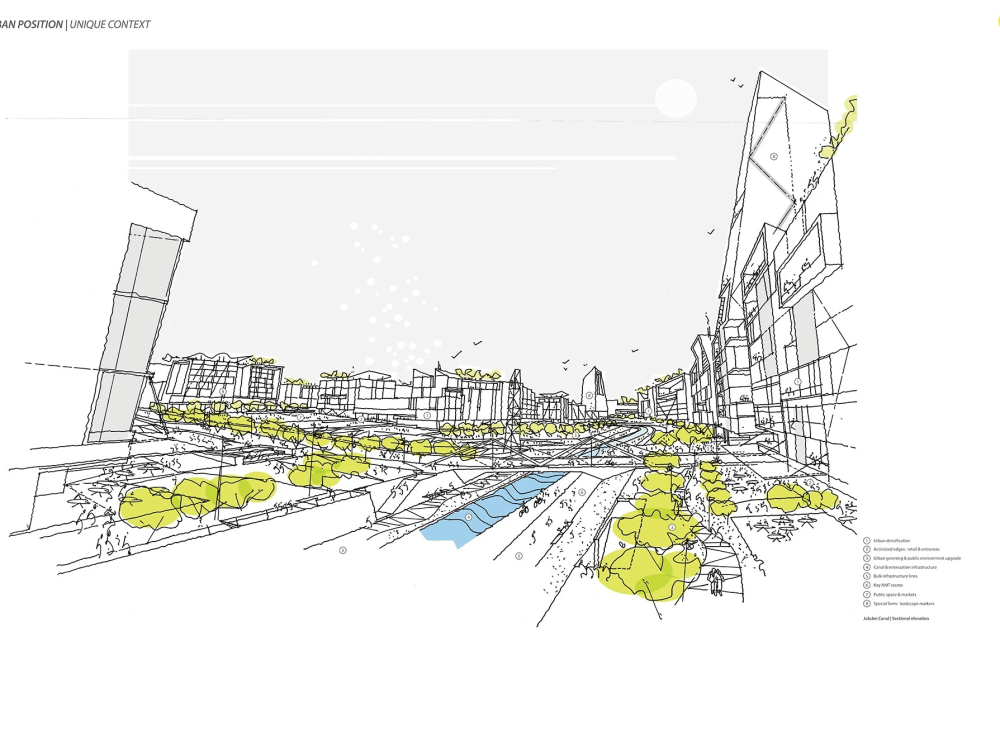 A hand-drawn perspective sketch with a high level of detail. | Upwork