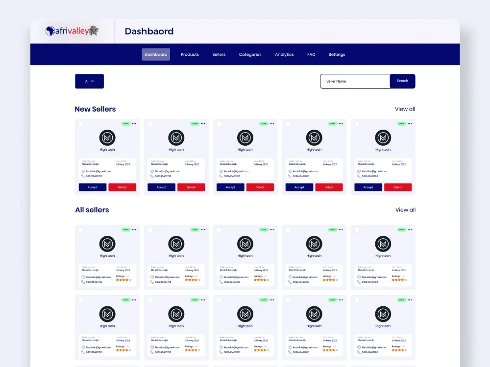 E-commerce admin dashboard design or admin panel using figma or xd UX ...