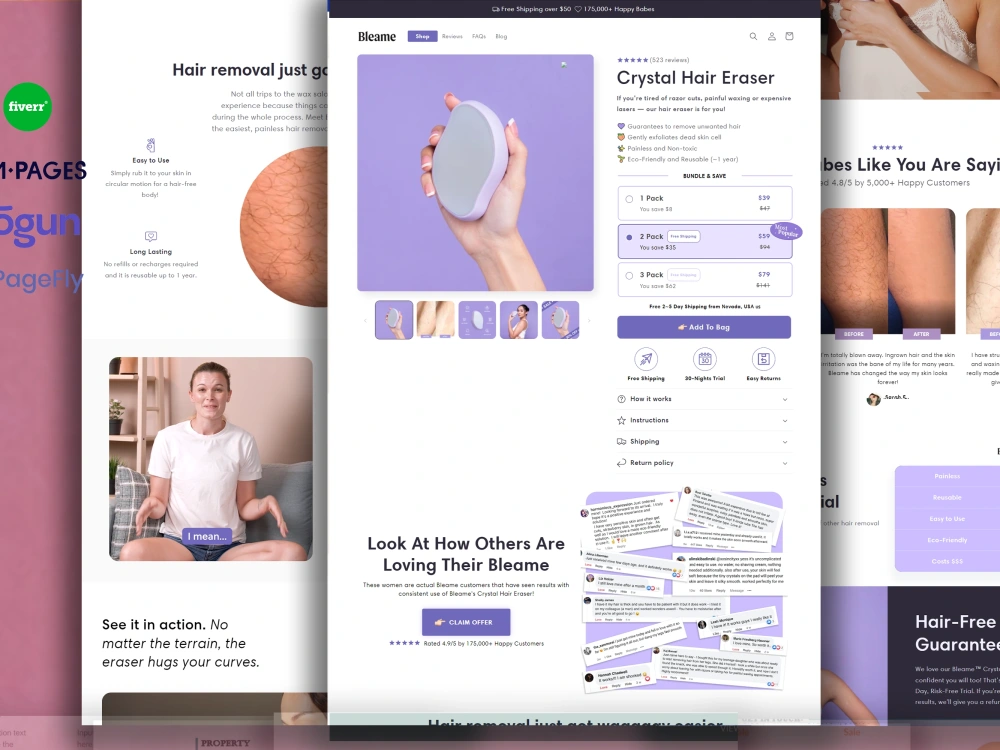 A complete e-commerce Shopify store design for your business | Upwork