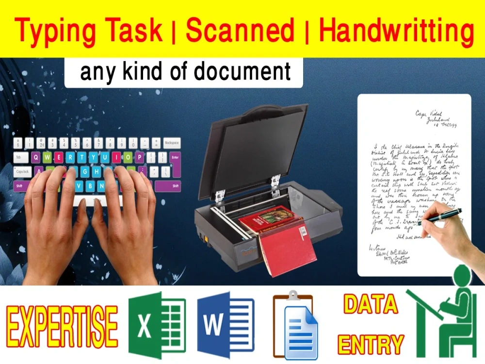 Accurate excel and word data entry, PDF conversion | Upwork