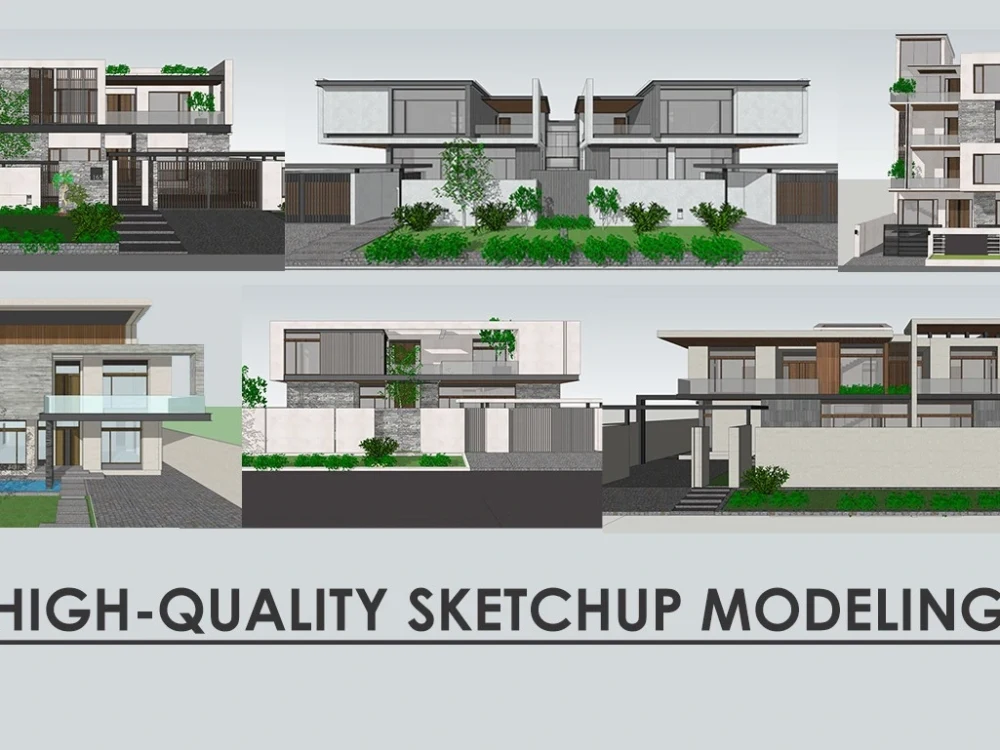 Professional 3d SketchUp and Revit modeling and rendering services | Upwork