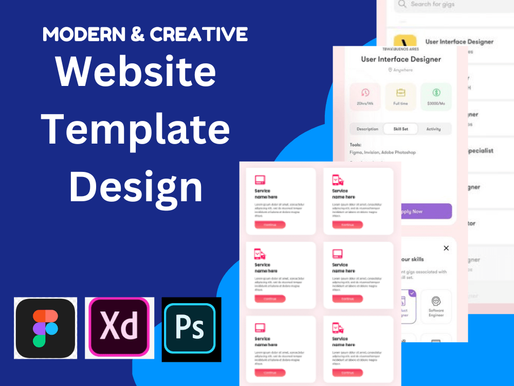 Mobile app UI | Web app UI | Website UI/UX designer in Figma | Upwork