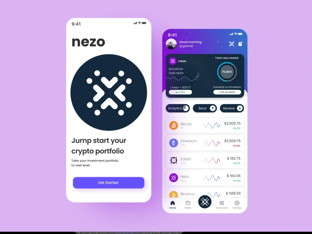 A unique and modern mobile app design | Upwork