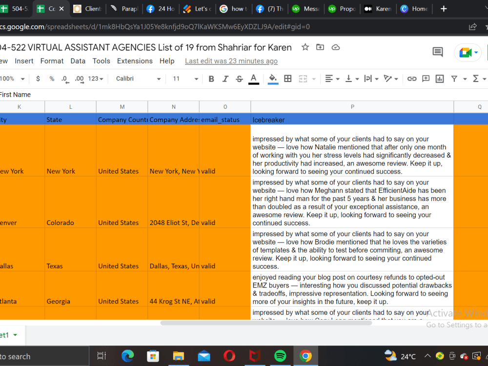100 highly personalized Email First Lines | Upwork