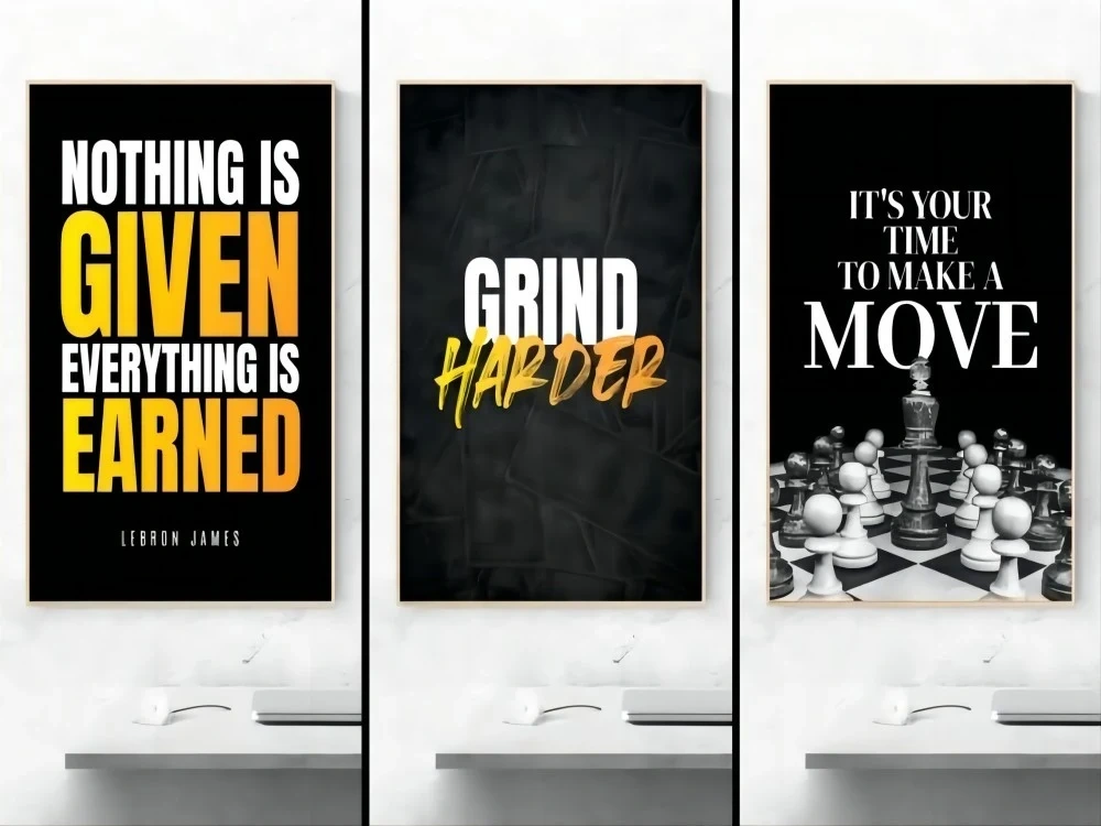 Creative, inspiring quote wall art, poster design | Upwork