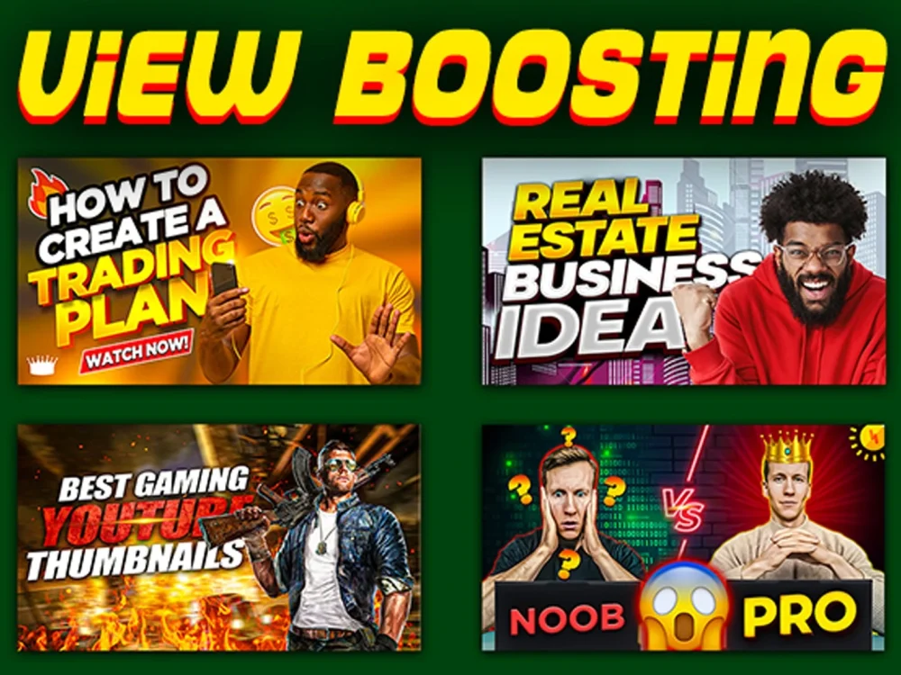 View boosting YouTube thumbnail design in 2 hours | Upwork