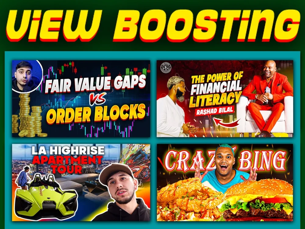 View boosting YouTube thumbnail design in 2 hours | Upwork