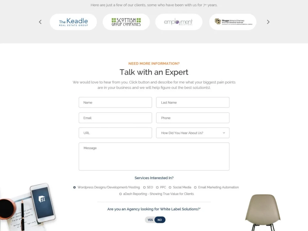 A Figma/XD design of a Conversion Rate Optimized Landing Page Interface. | Upwork