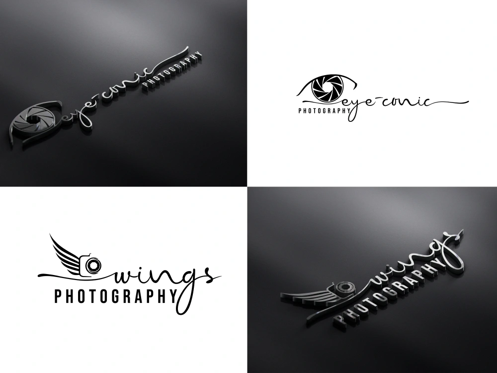 Modern and minimalist photography logo and watermark. | Upwork