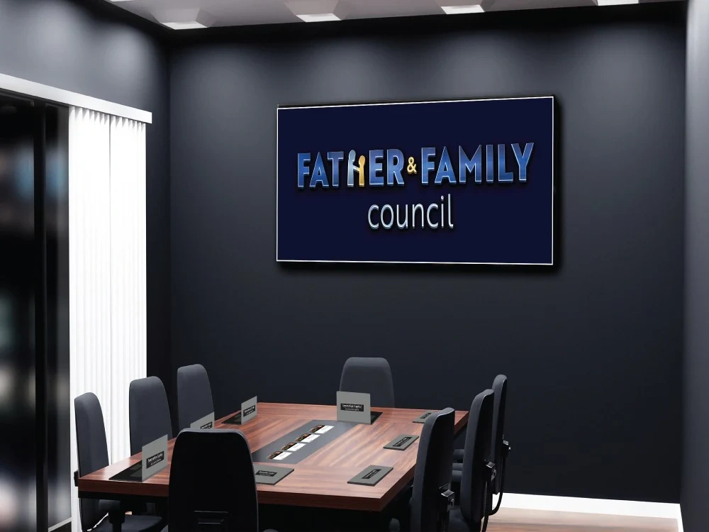 A professional Full HD zoom virtual background design with your logo ...