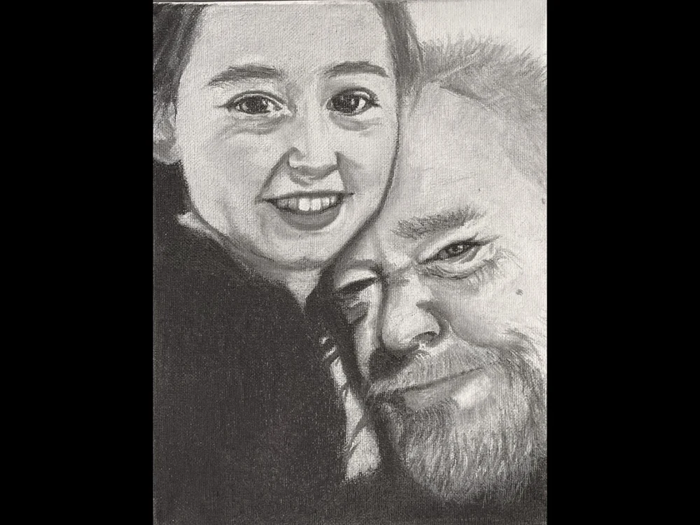 A realistic and personalized portrait drawing of your loved one(s ...