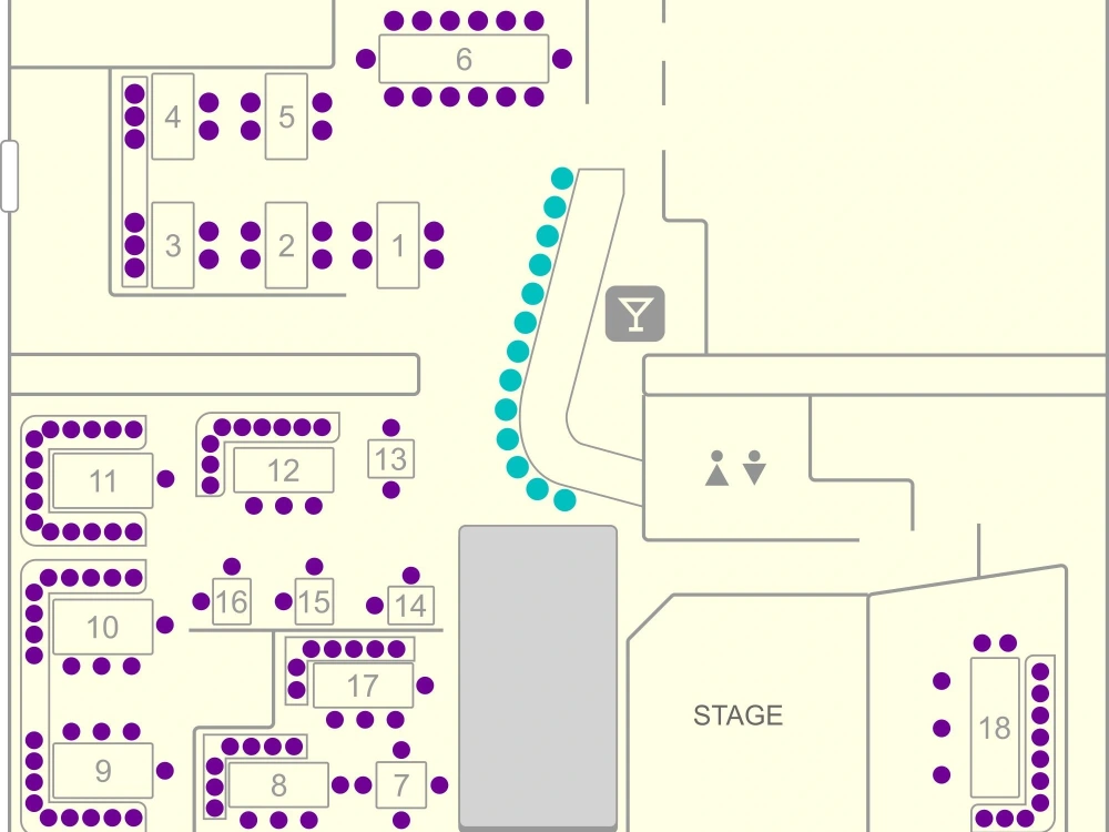A seating map/chart of your venue | Upwork