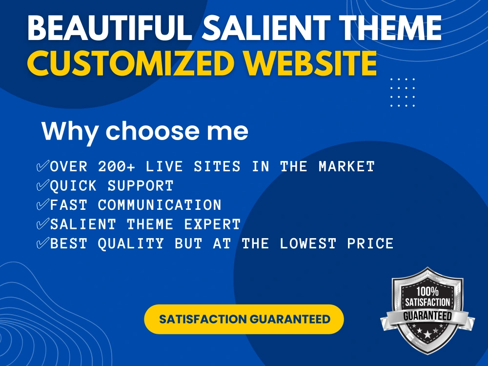 A stunning SALIENT theme customized WordPress website | Upwork