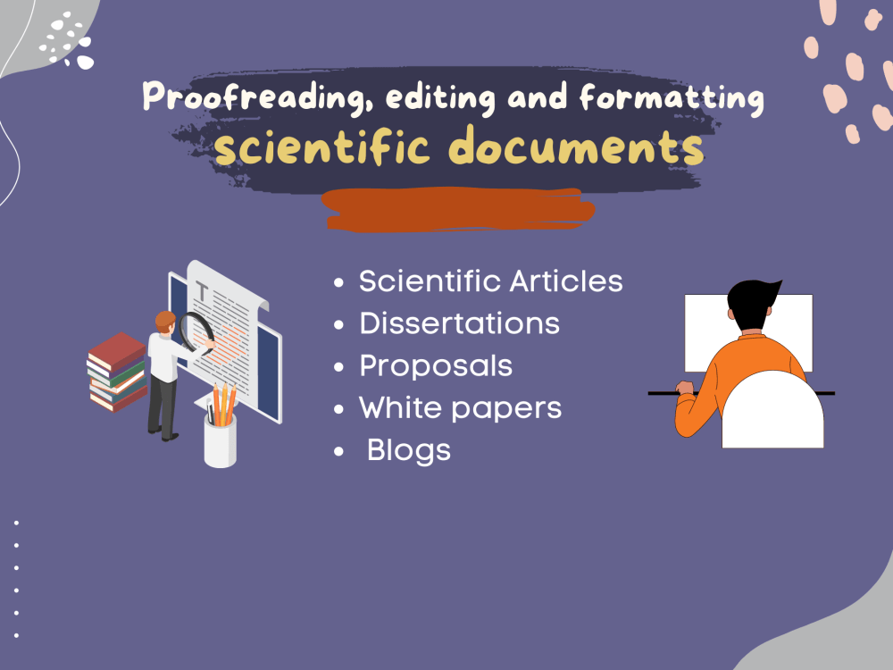 Proofreading, editing and formatting of scientific documents | Upwork