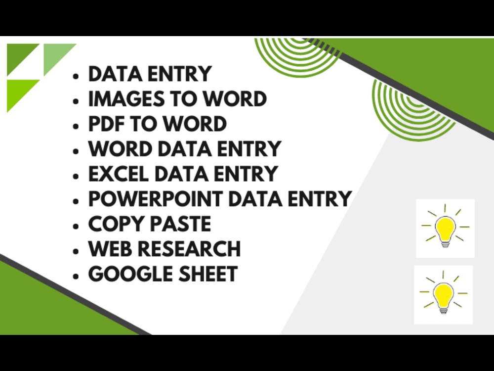 Data entry, copy paste, image scraping, and typing work | Upwork