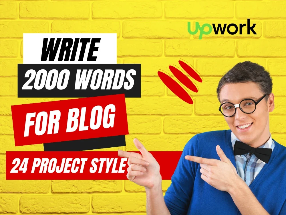 A 1000 Words Blog Post the 24 Project Style of the Income School | Upwork