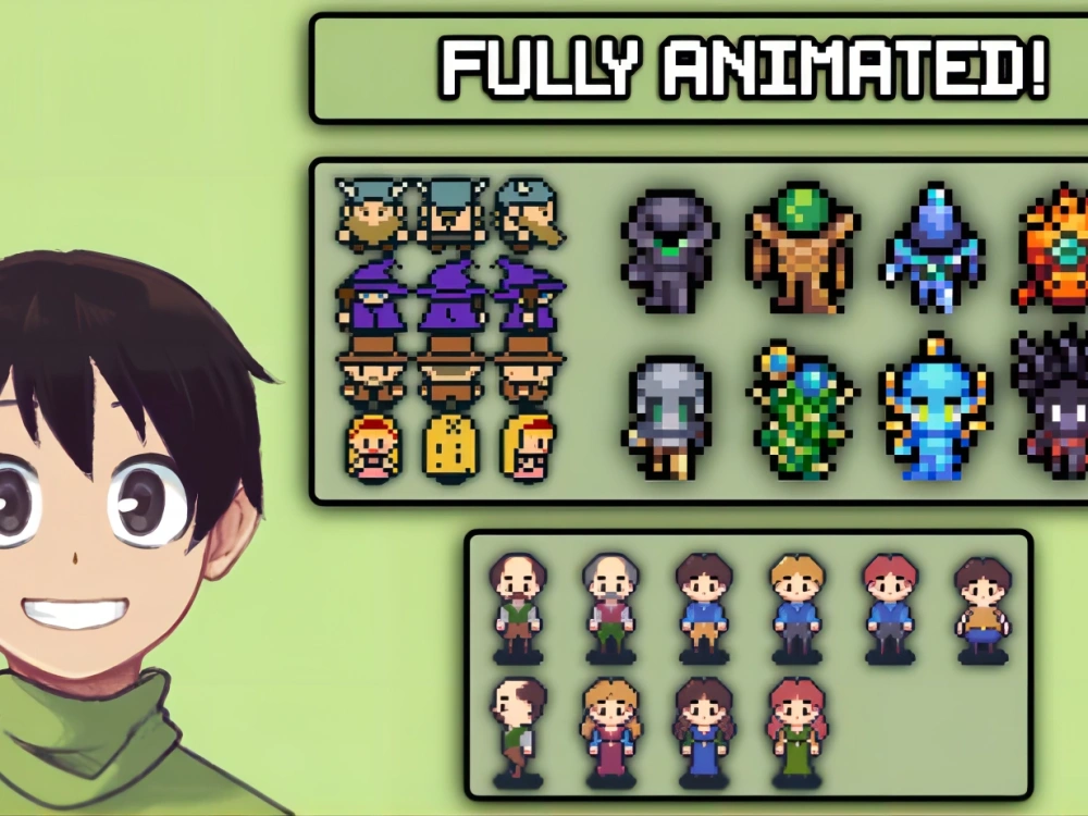 I will create a top-down sprite sheet for your game | Upwork