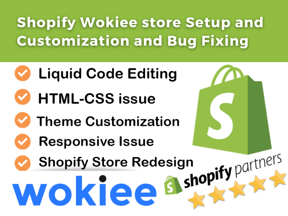 Shopify Wokiee Store Setup And Customization And Bug Fixing Upwork