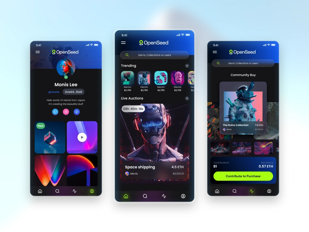 A Creative Mobile App UI Design | Upwork