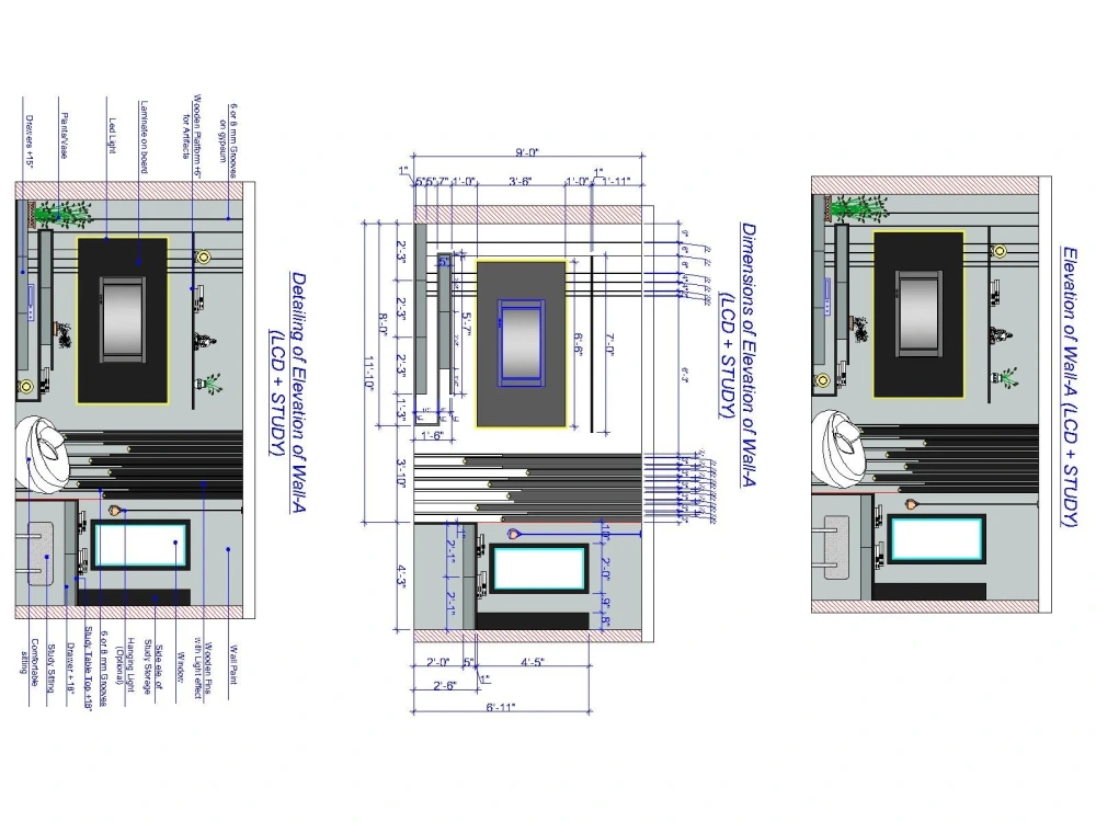 A detailed layout plan and detailed furniture designing in 2D | Upwork
