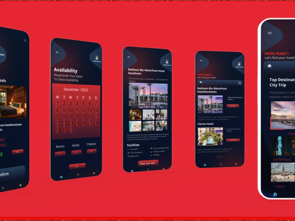 An impressive UI UX design and prototype for a website and app | Upwork