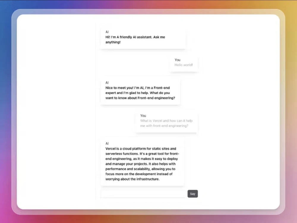 ChatGPT - OpenAI Application with Next.js | Upwork