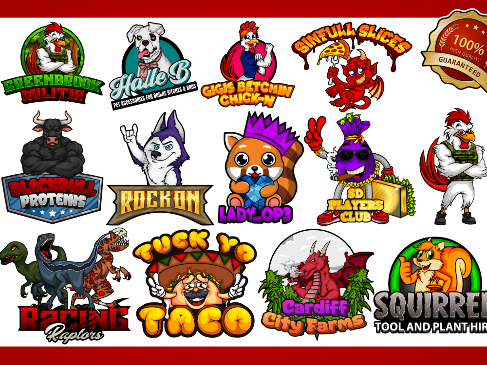 Design unique cartoon character or mascot logo | Upwork