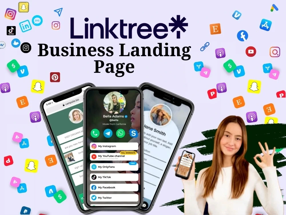Setup and customize linktree bio link landing page for social media ...