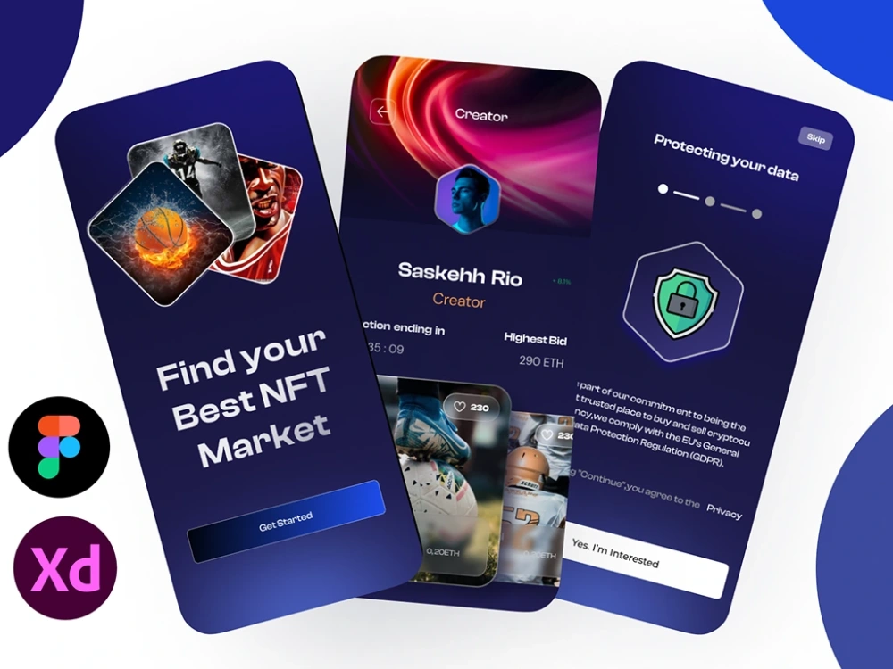 UI UX Design of Mobile app in figma, adobe xd for android ios flutter | Upwork